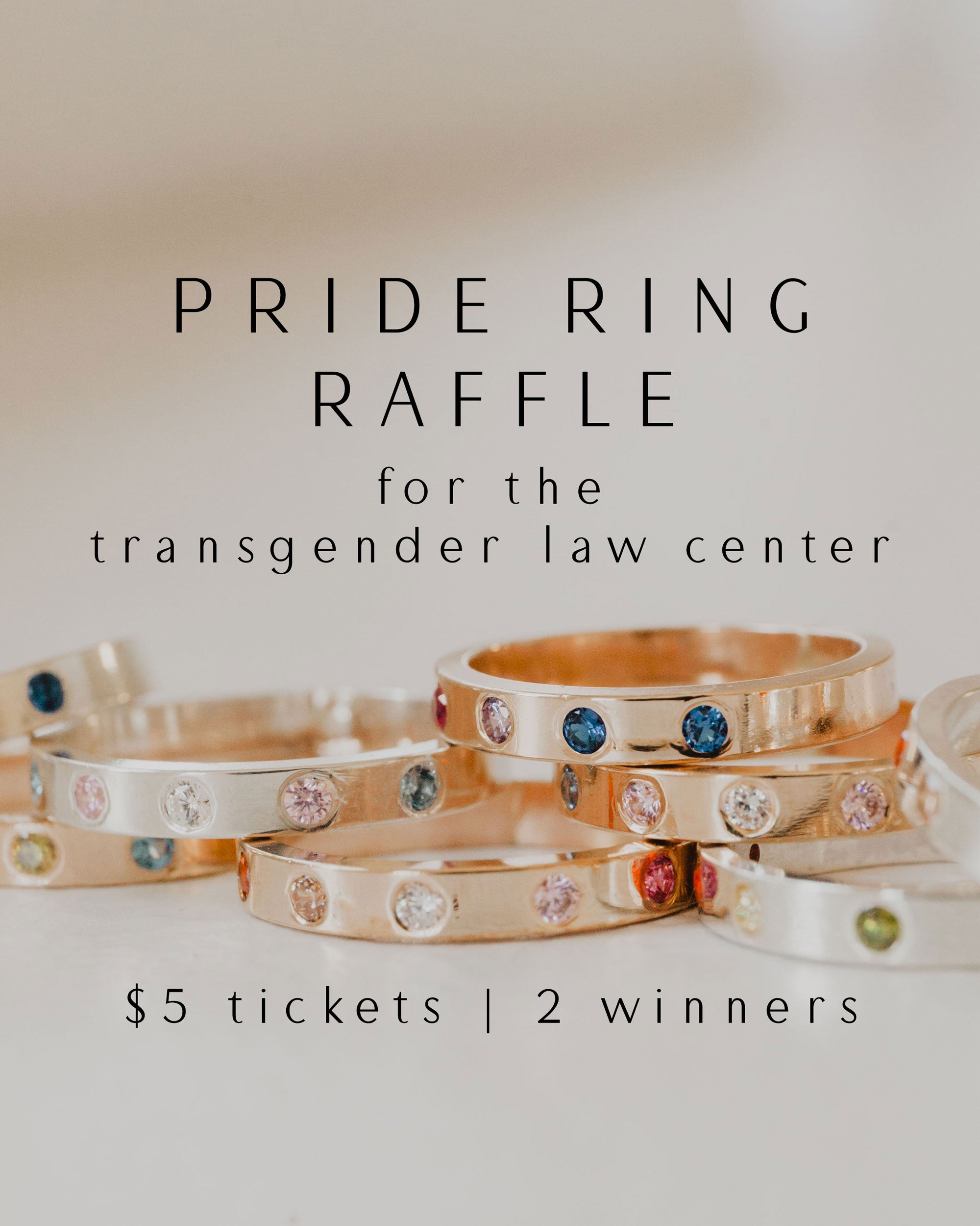 Win a Custom Pride Ring While Supporting the Transgender Law Center ...