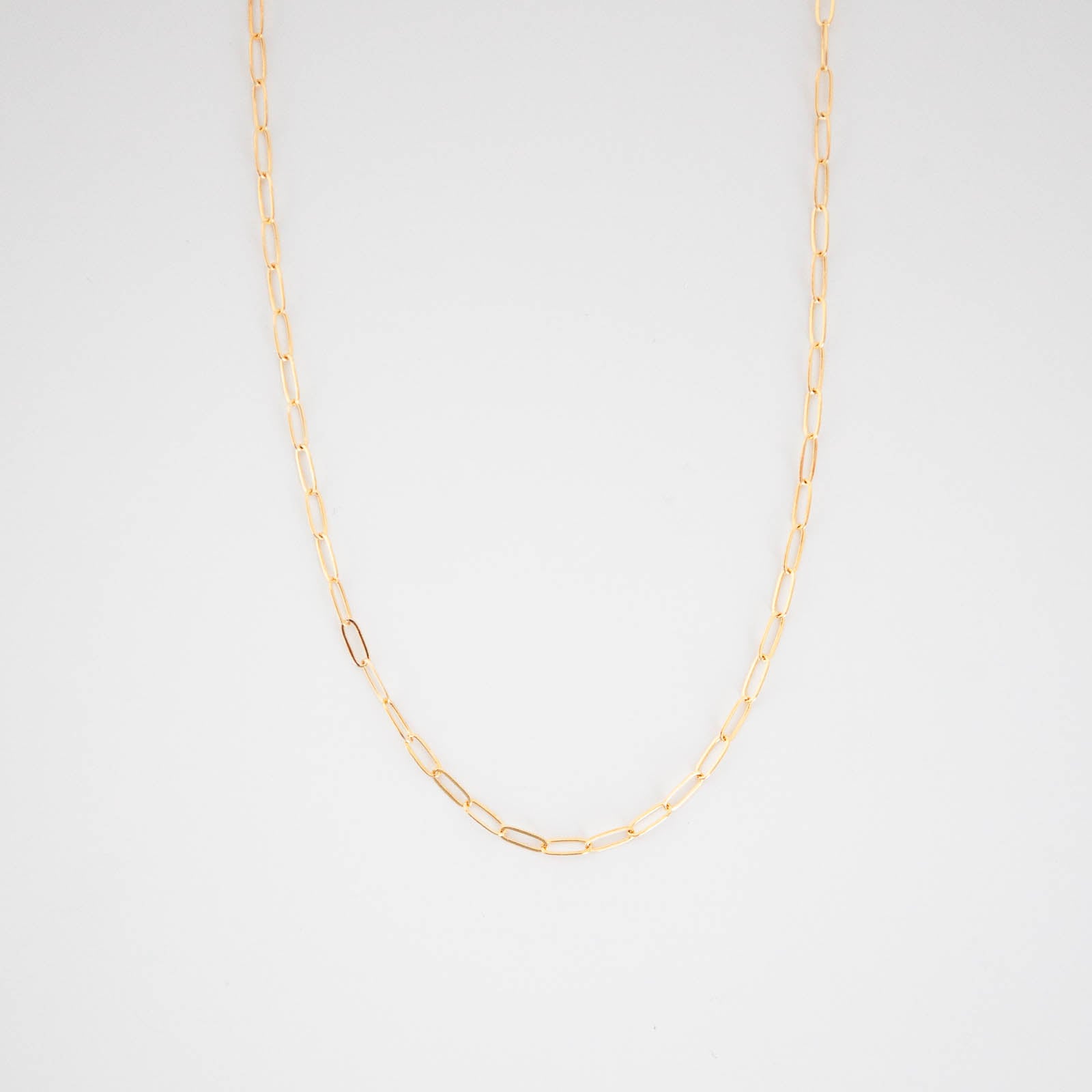 Drawn Chain Necklace - Minimalist Gemstone Jewelry | And Arlen